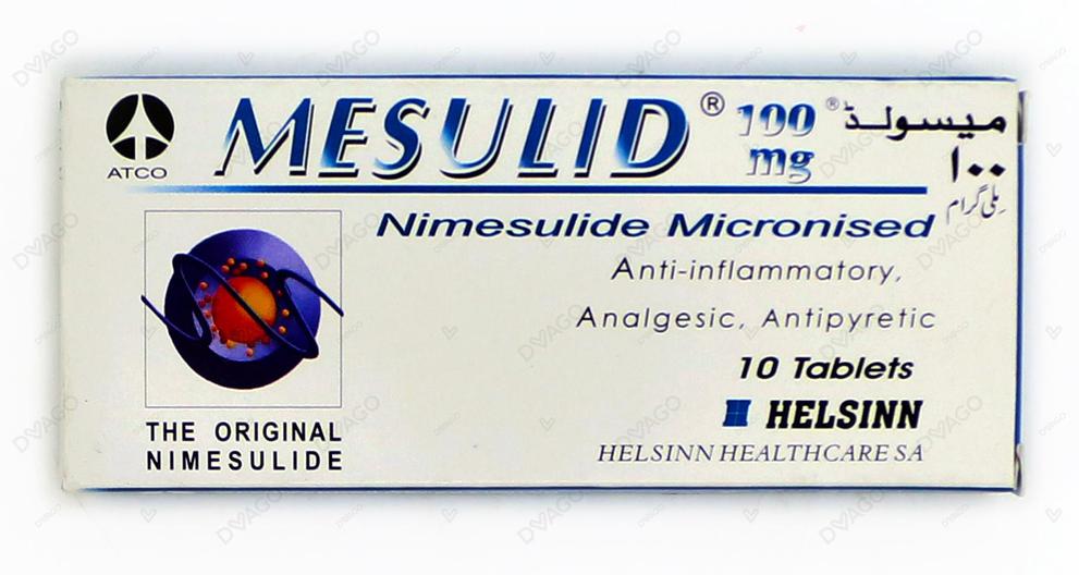 MESULID 100mg Tablets 10s - Buy Online at DVAGO®