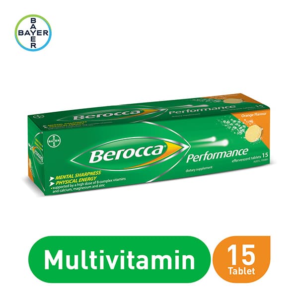 Berocca Orange Multivitamin 15 Effervescent Tablets - Buy Online at DVAGO®