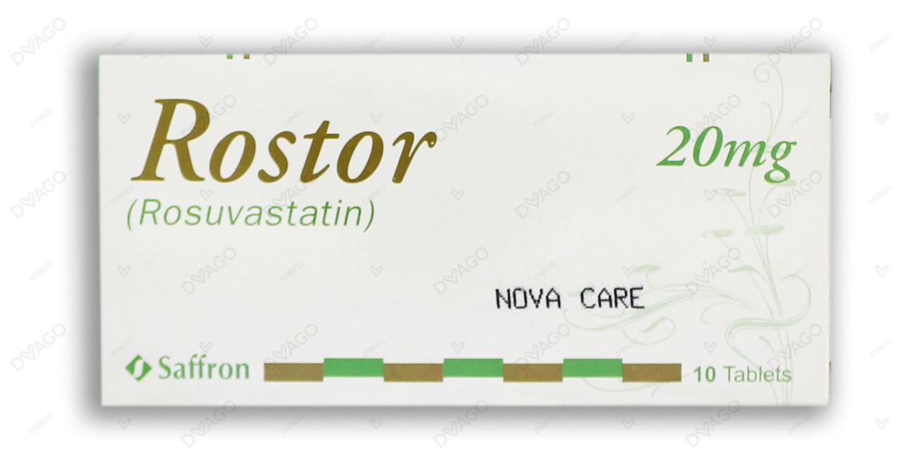 Rostor 20Mg 10 Tablets - Buy Online at DVAGO®