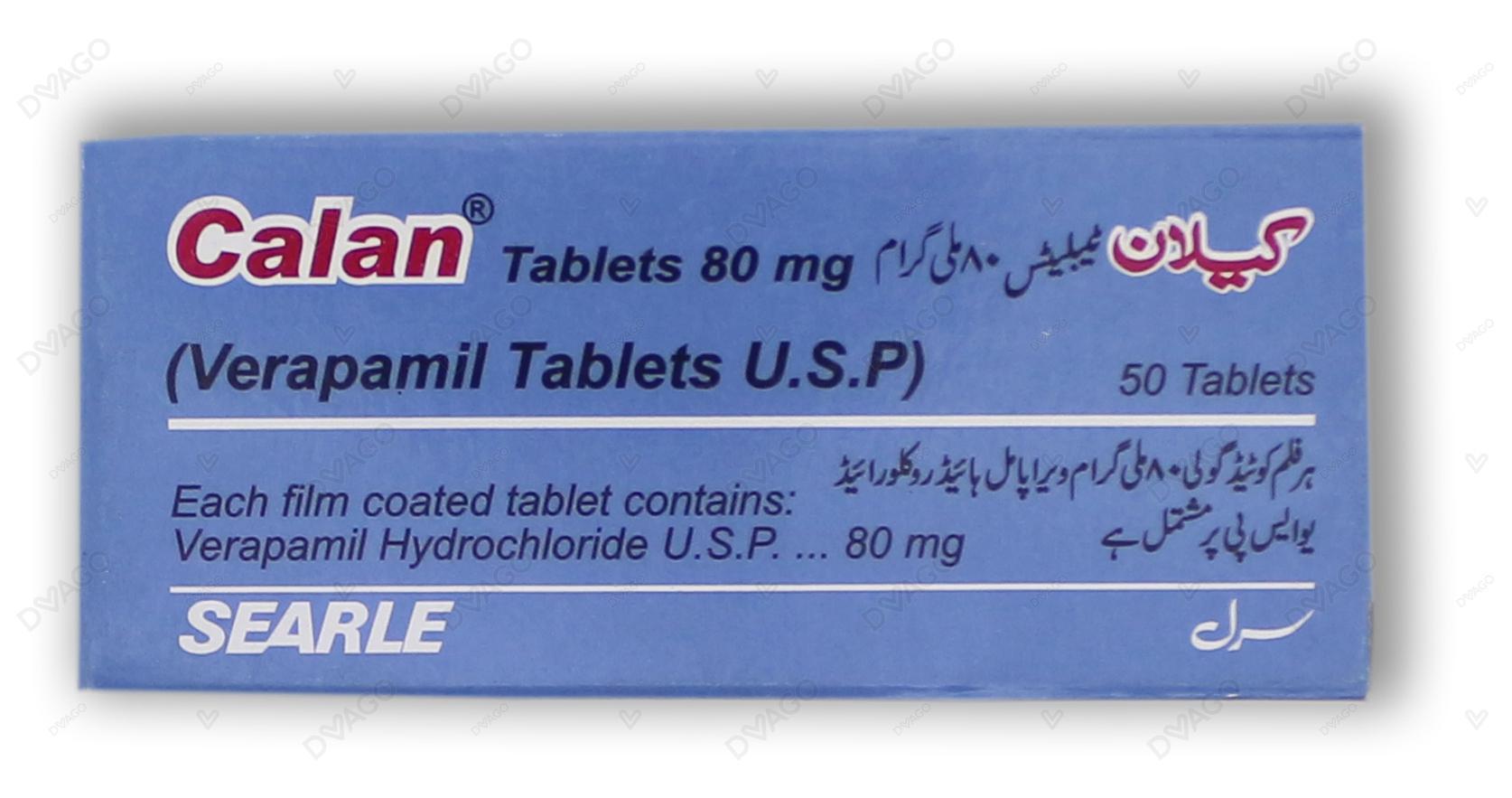 Calan Tablets 80Mg - Buy Online at DVAGO®