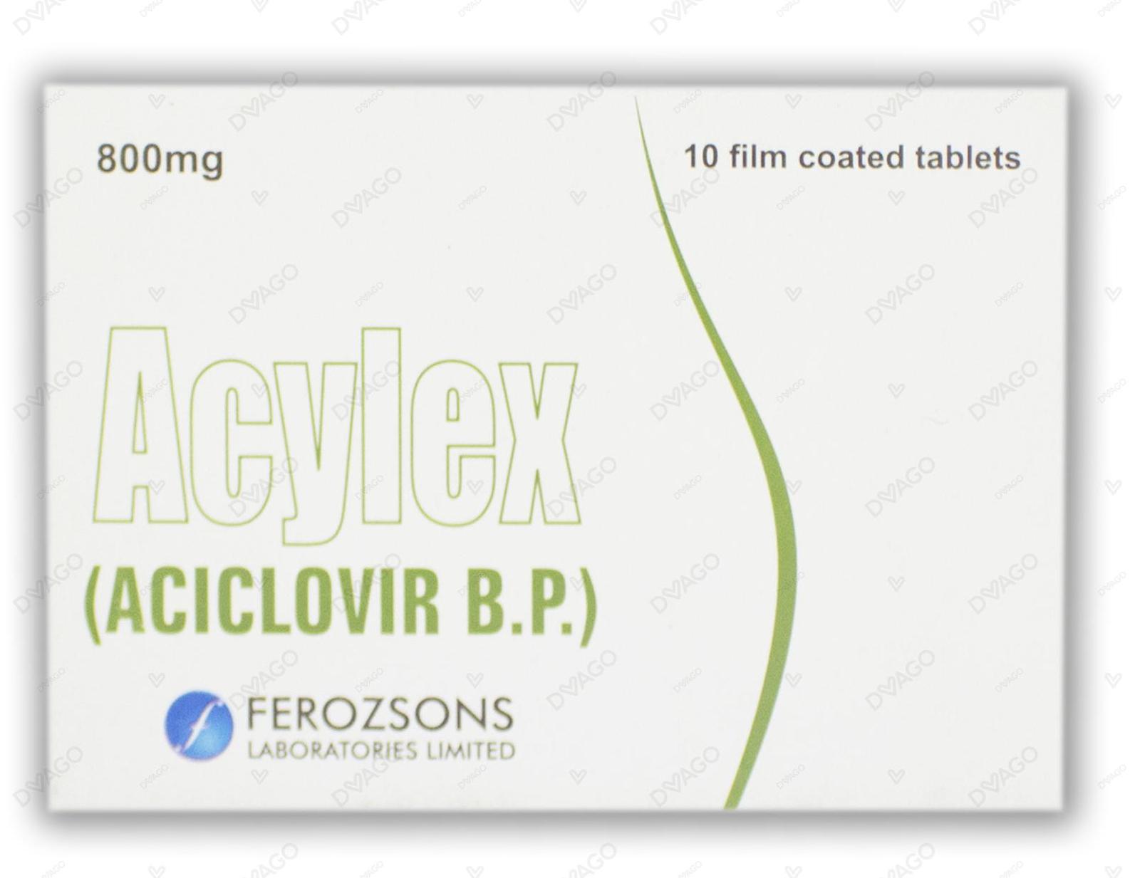 Acylex Tablets 400 Mg 20'S - Buy Online at DVAGO®