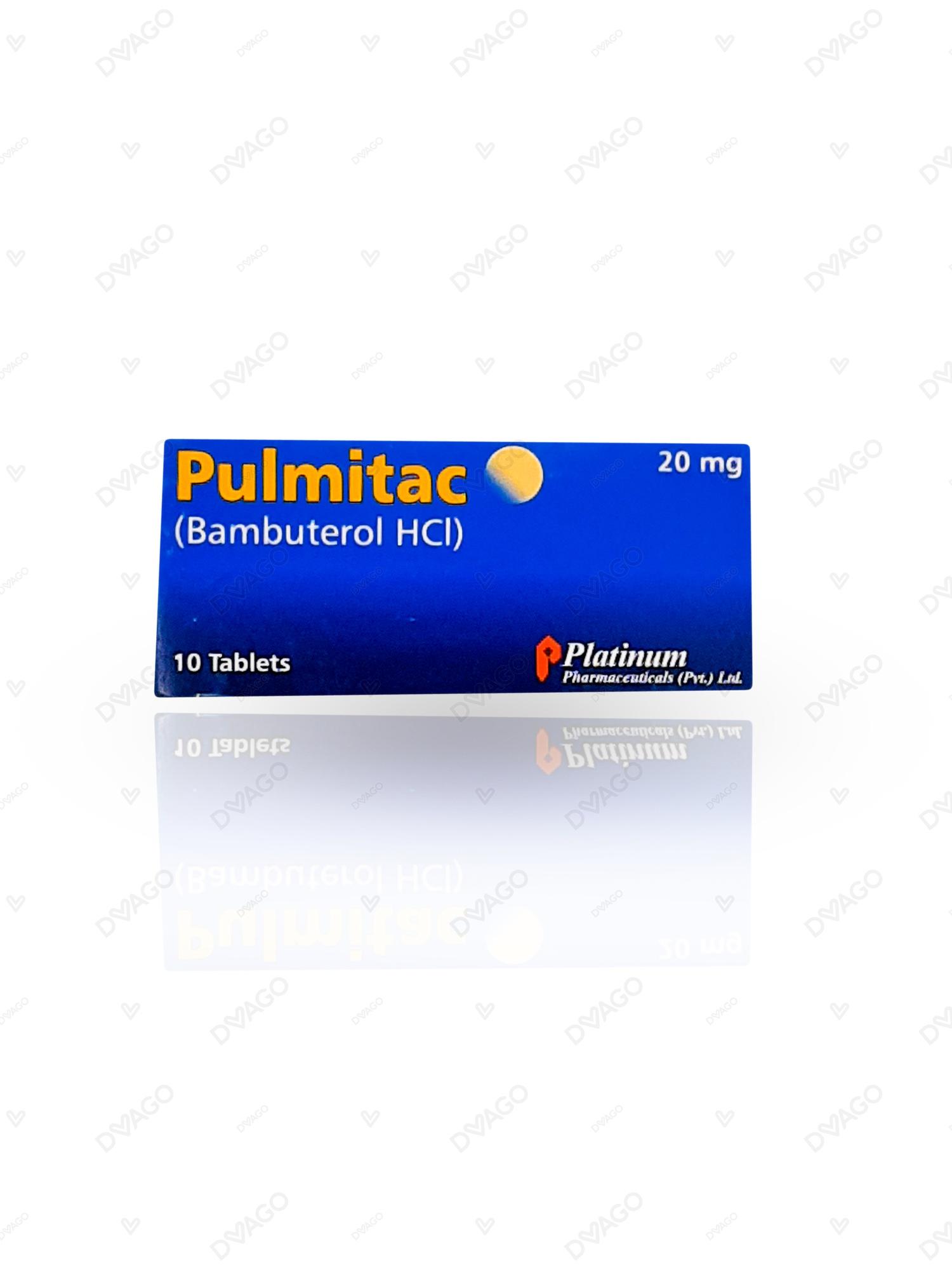 Pulmitac 20 Mg 10 Tablets - Buy Online at DVAGO®