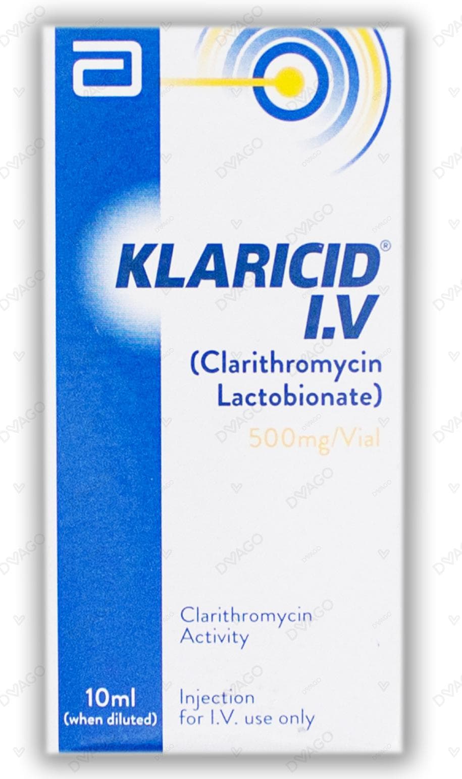 Klaricid Injection 500 Mg 1 Vial - Buy Online at DVAGO®
