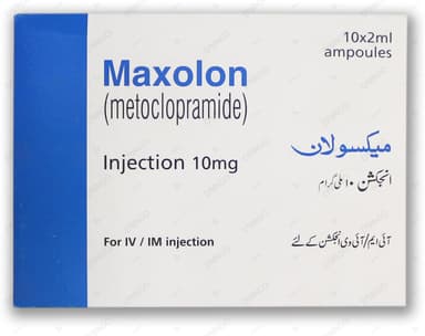 Maxolon Injection 10 Ampoules X 2Ml - Buy Online at DVAGO®
