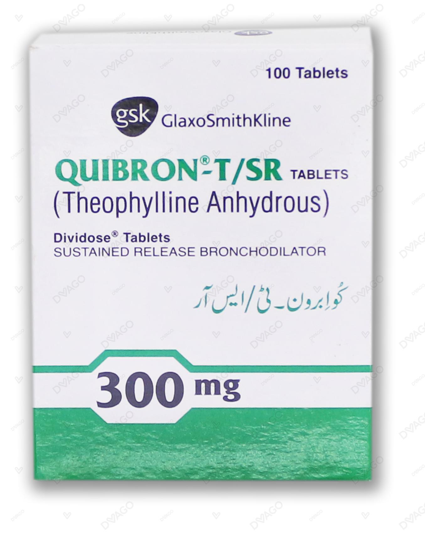 Quibron-T/Sr Tablets 300Mg 100'S - Buy Online at DVAGO®