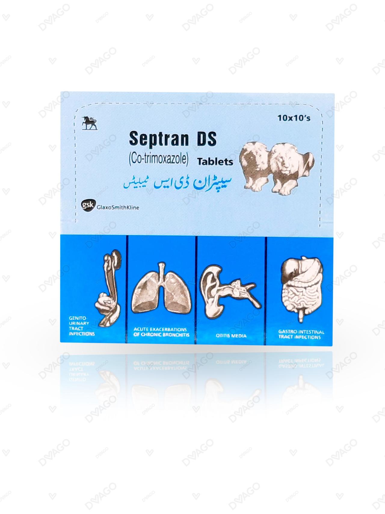 Septran Tablets Ds 160/800Mg 100'S - Buy Online at DVAGO®