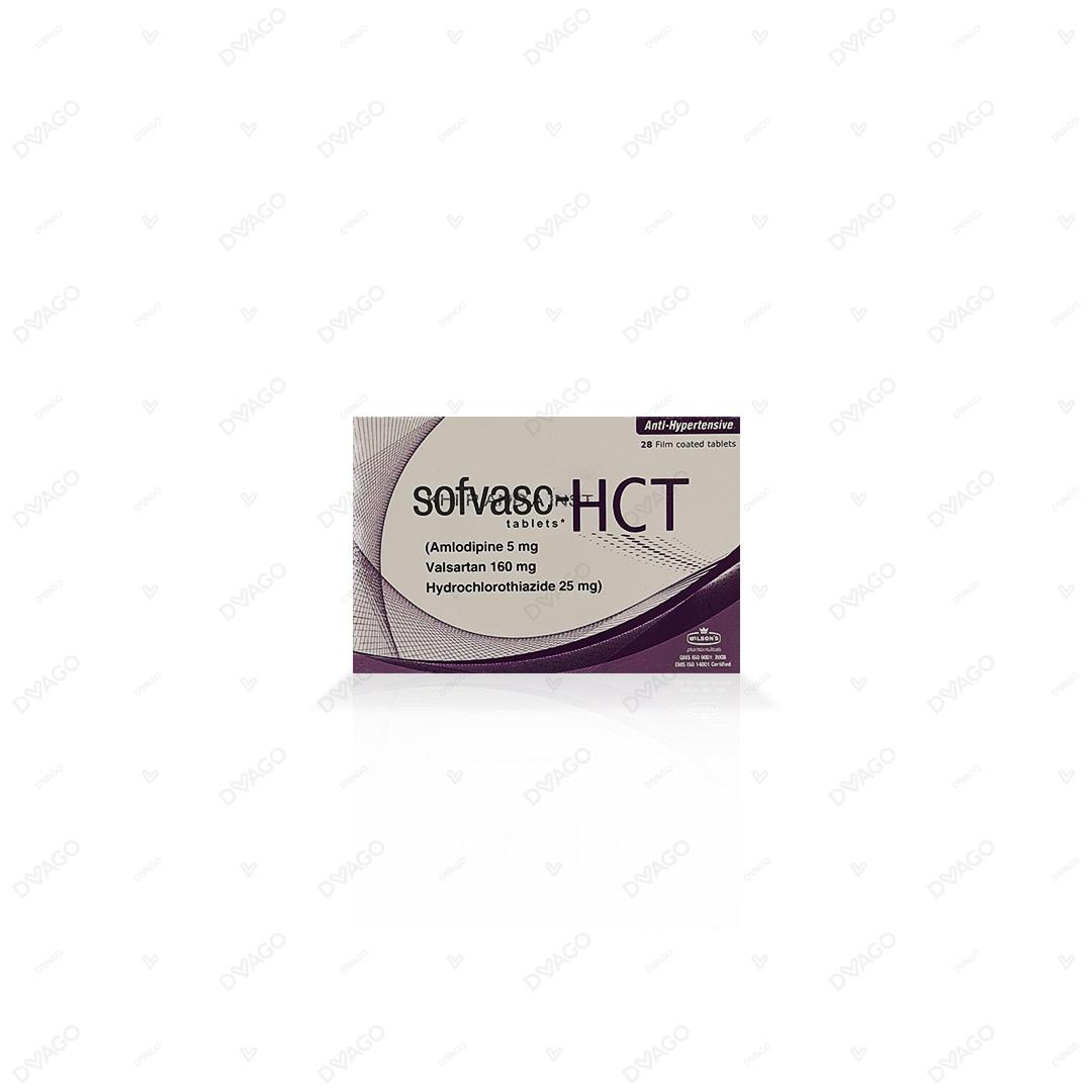 Sofvasc Hct 5/160/25Mg Tablets 28S (Pack Size 2 X 14S) - Buy Online at ...