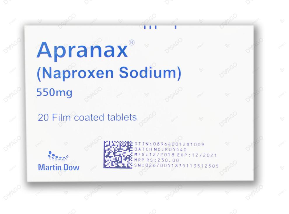 Apranax 550Mg Tablets - Buy Online at DVAGO®