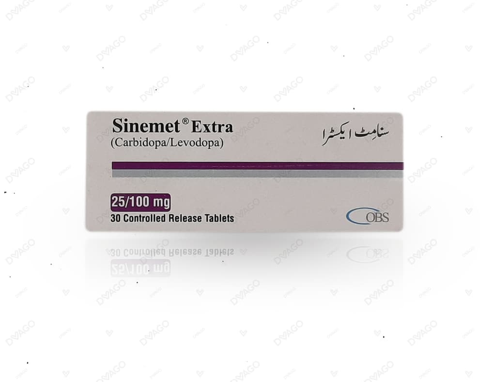 Sinemet Extra 25/100Mg 30'S - Buy Online at DVAGO®