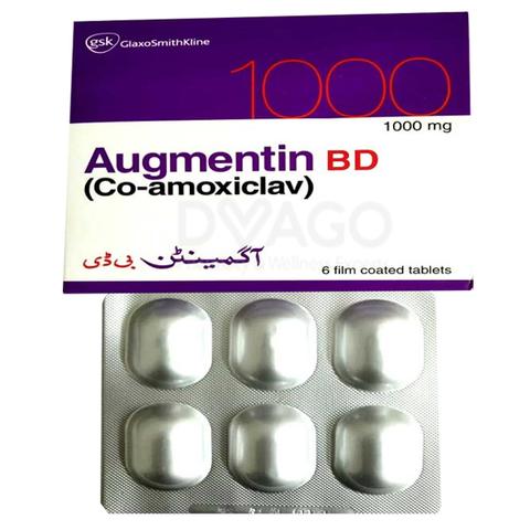Augmentin Tablets 1Gms 6'S - Buy Online at DVAGO®