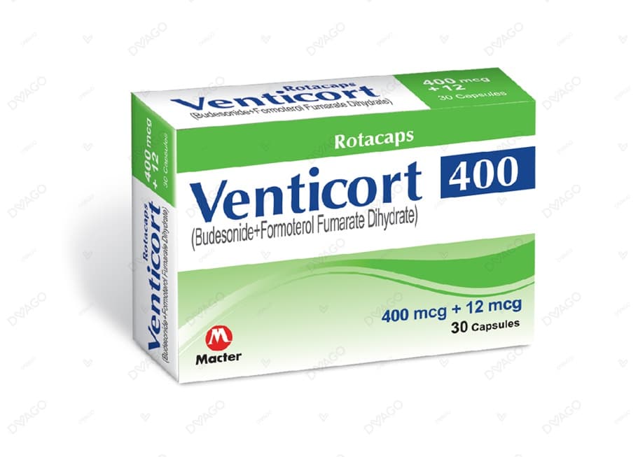 Venticort Dpi 400Mg Cap-30'S - Buy Online at DVAGO®