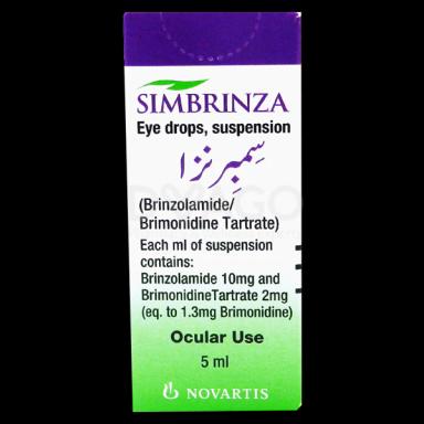Simbrinza Eye Drops 5Ml 1'S - Buy Online at DVAGO®