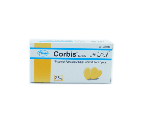 Corbis Tablets 2.5 Mg 20'S - Buy Online at DVAGO®