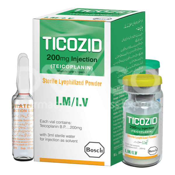 Ticozid 200Mg Injection - Buy Online at DVAGO®