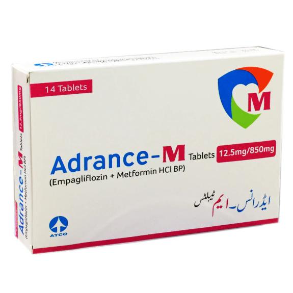 Adrance-M 12.5Mg/850Mg Tablets 14S (Pack Size 1 X 14S) - Buy Online at ...