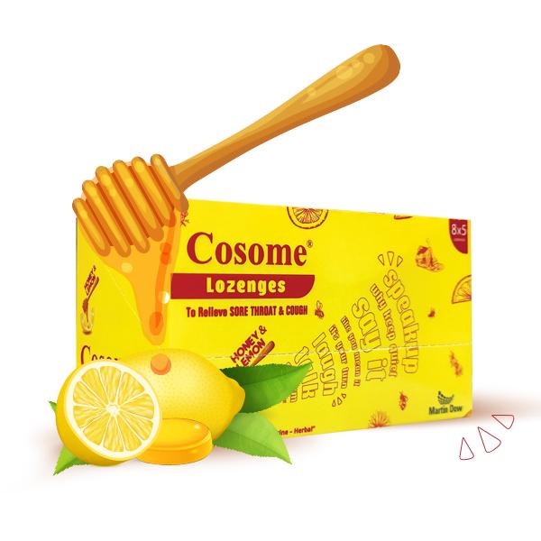 Cosome Lozenges Honey and Lemon 40S - Buy Online at DVAGO®